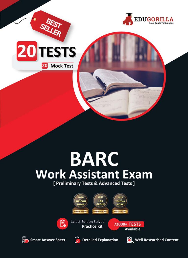 BARC Work Assistant Exam 2022 | 20 Mock Tests (10 Preliminary Tests ...